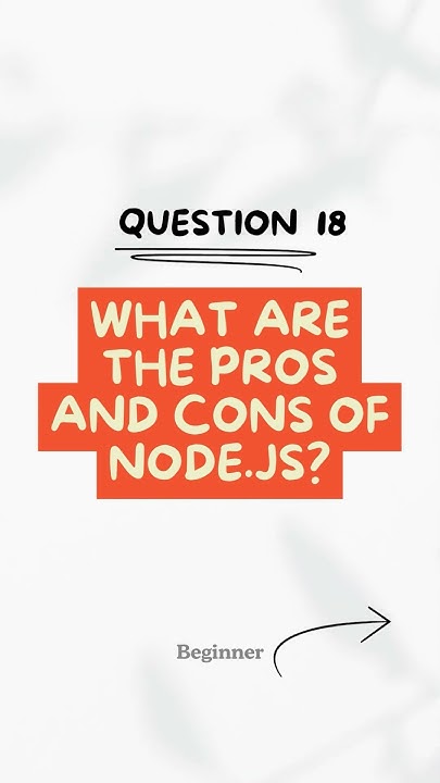 What Are The Pros And Cons Of Nodejs Shorts Ytshorts Codewithchitra Youtube