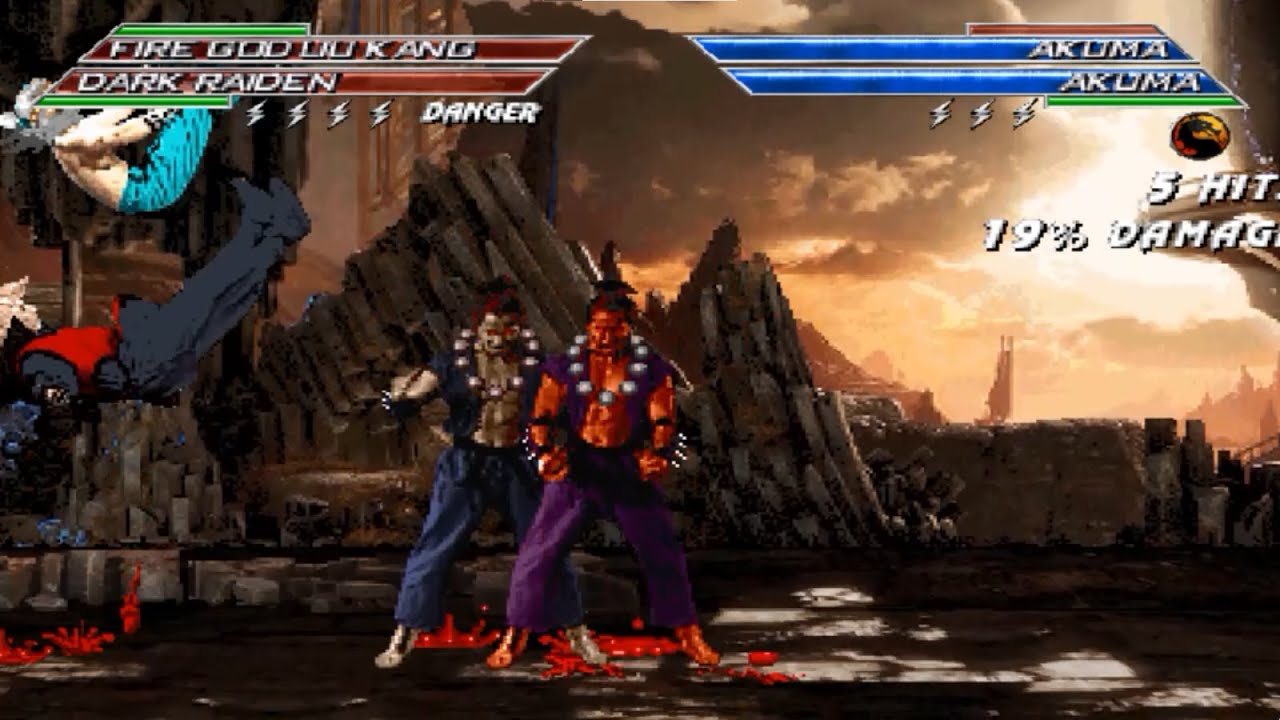 Akuma VS Dark Raiden #shorts #mortalkombat #mortal - YouTube