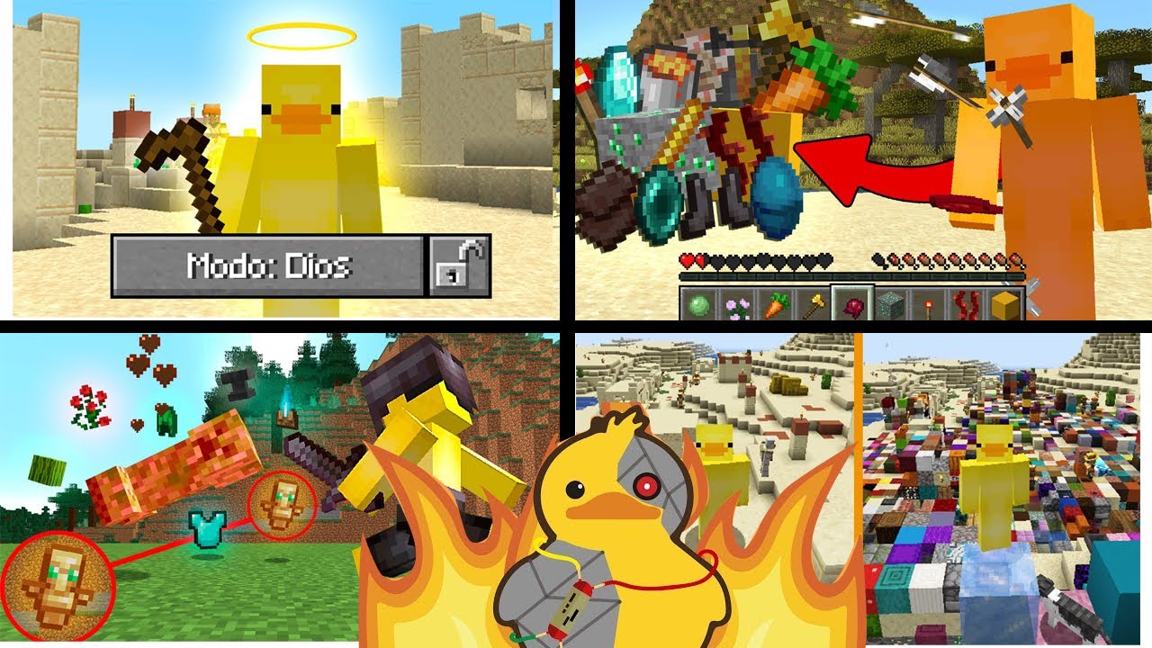 Mods Que Usa Pato Horneado Para Minecraft PE Addons Descarga - YouTube
