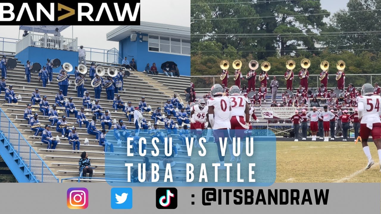 Band Raw || ECSU vs VUU Tuba Battle 2023 - YouTube