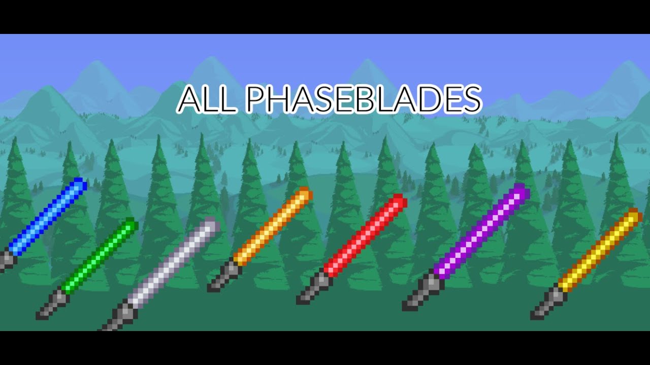 Terraria All Phaseblades. - YouTube