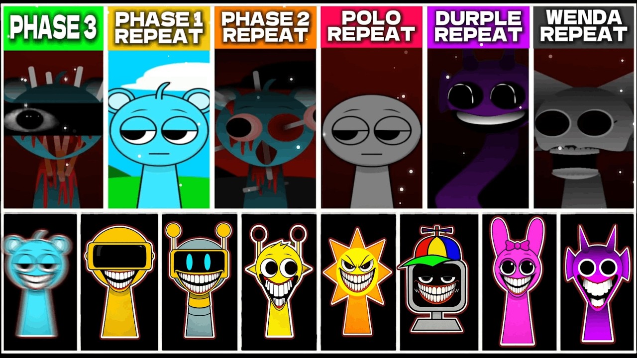 Sprunki But Phase 1, Phase 2, Polo And Durple REPEAT After PHASE 3 ...