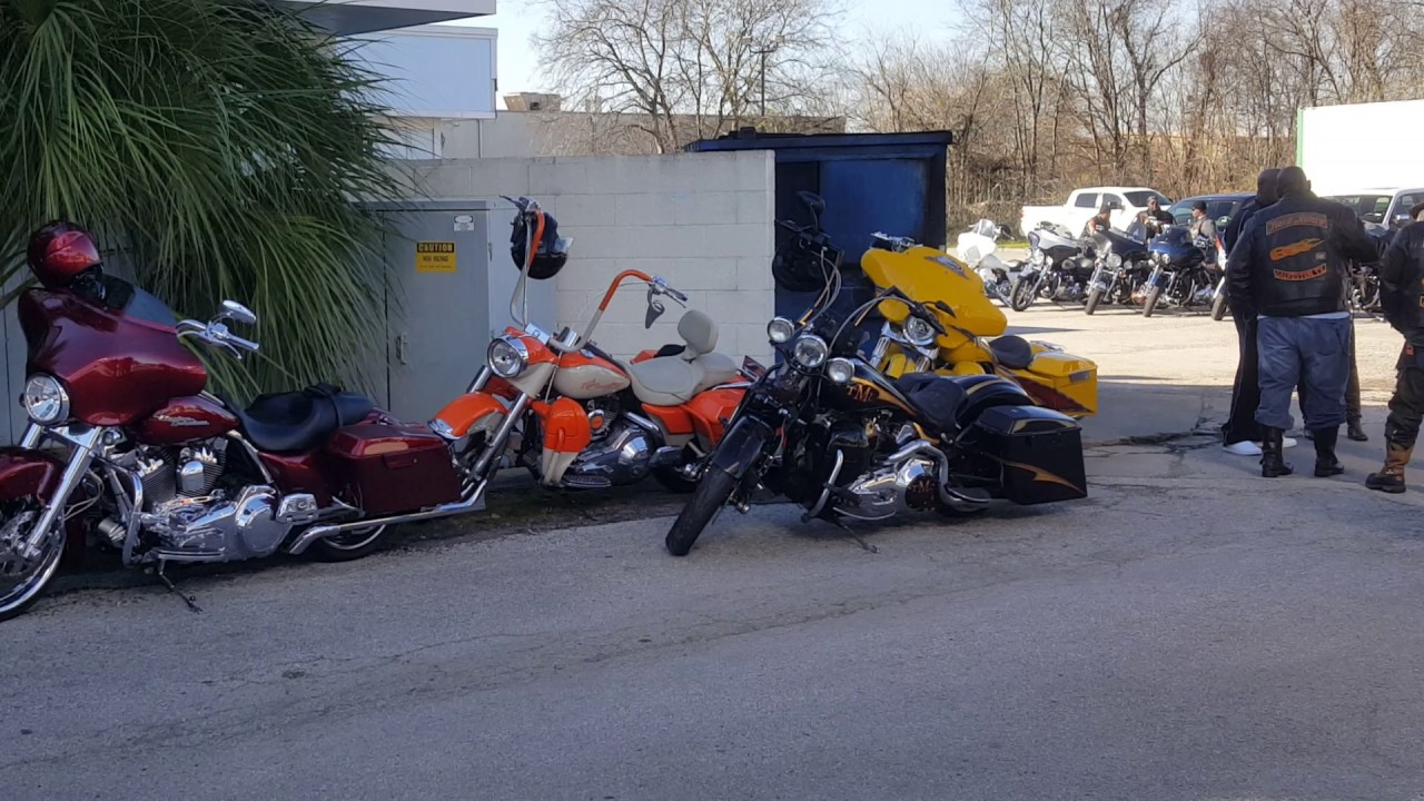 HARD RIDERS MC Fellowship ride to Beaumont - YouTube