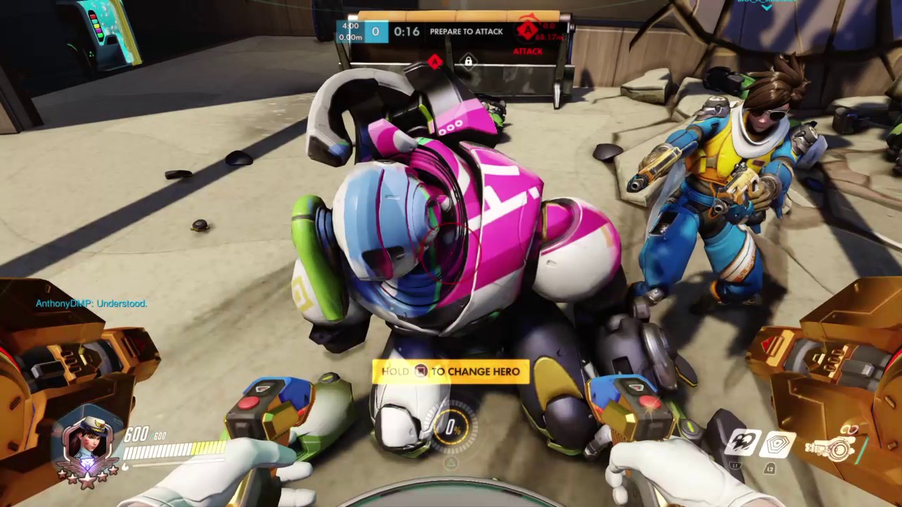 Overwatch Officer Dva Competitive Season 4 on Numbani (With Anthony and ...