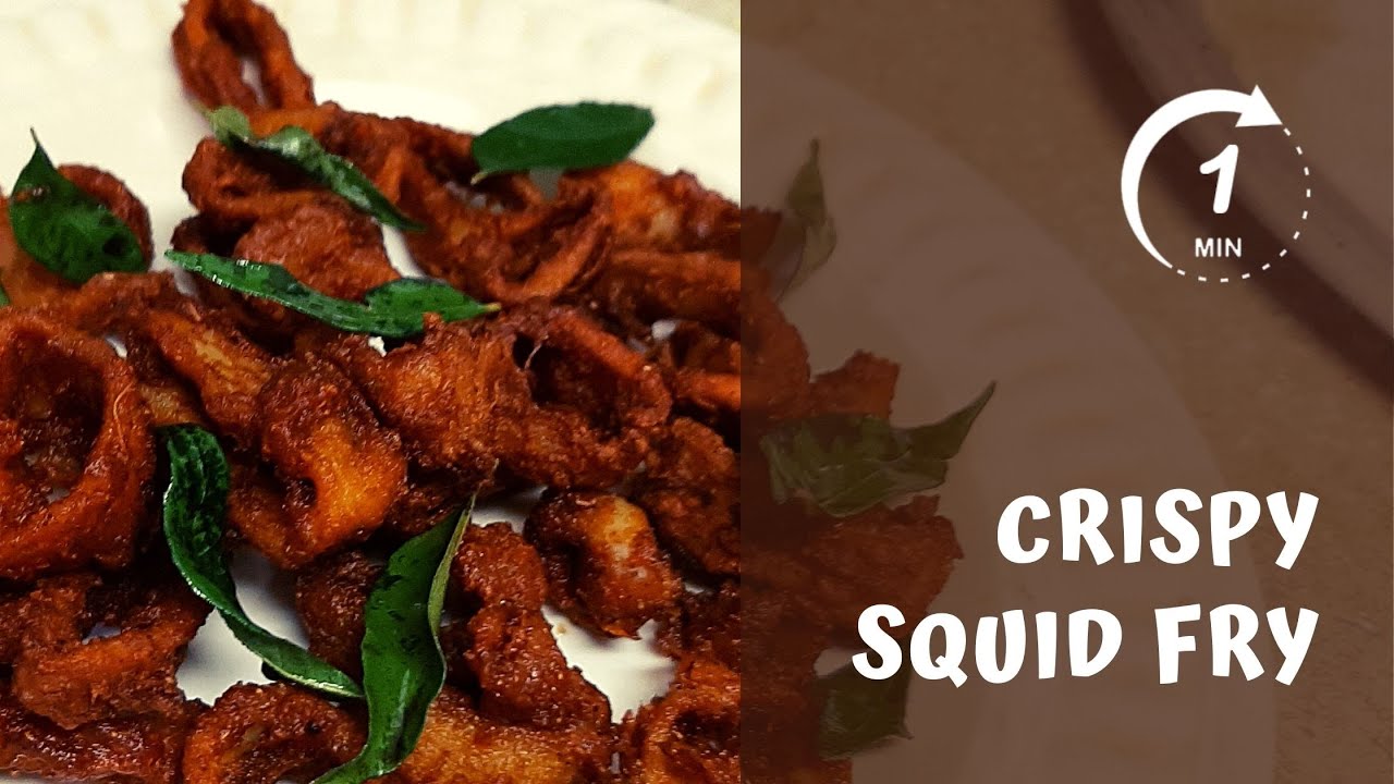 1-minute Crispy Squid Fry in Tamil | Kanava Varuval | Fish Porichathu ...