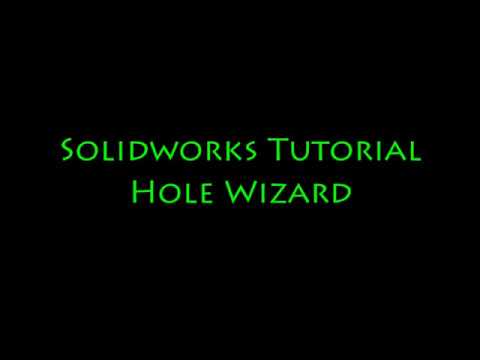 Solidworks Tutorial: Hole Wizard - YouTube