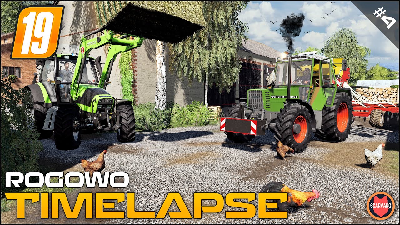 🇵🇱 Spraying Herbicide, Cultivating, Drilling Wheat, Feeding Cows ⭐ FS19 ...