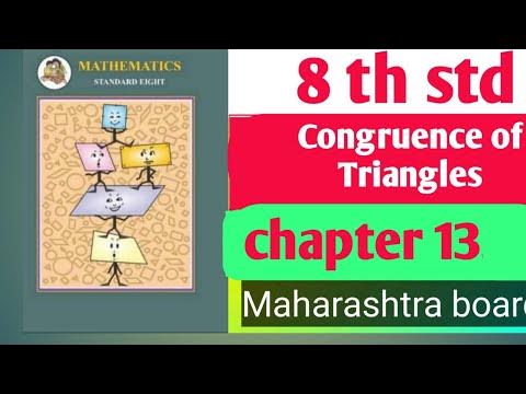 8th std maths 13 Congruence of Triangles - YouTube