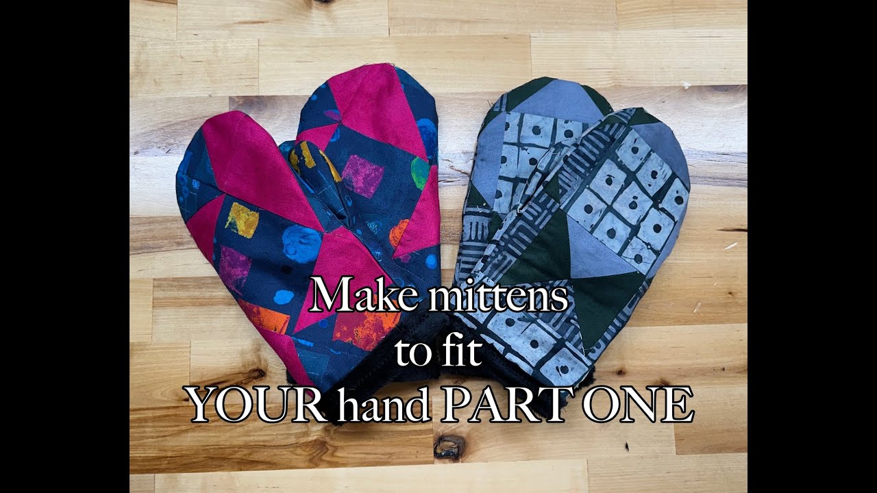 Make some fun mittens with me using a QULT BLOCK and an altered pattern ...