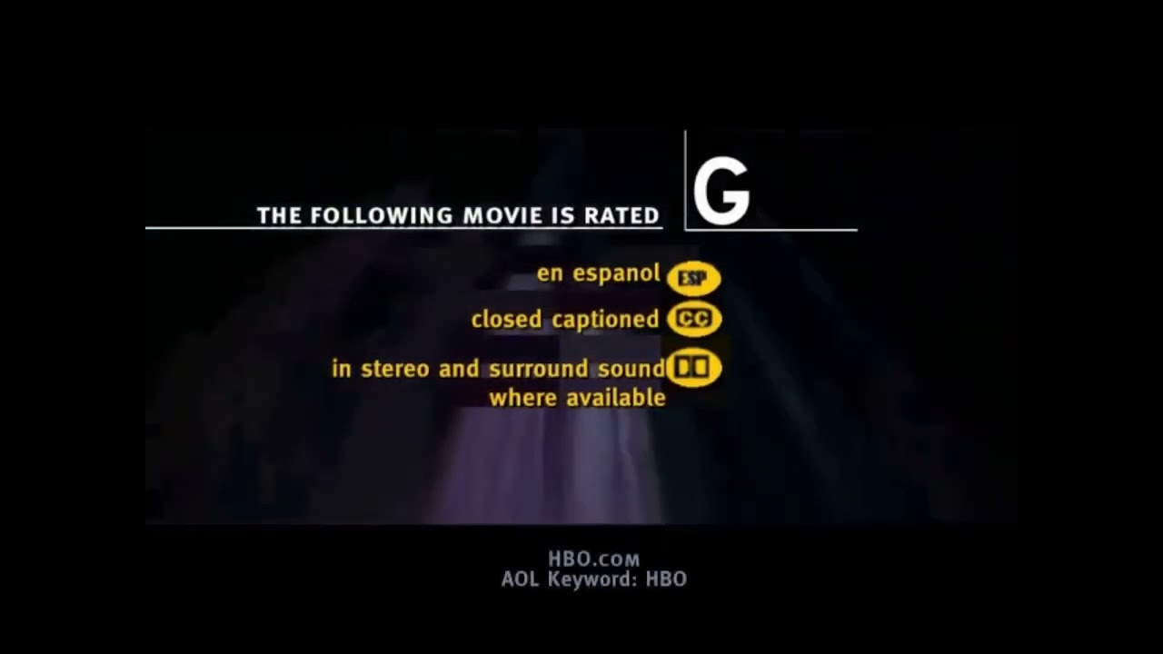 HBO Rated G Bumper (January 5, 2002-February 18, 2006) - YouTube