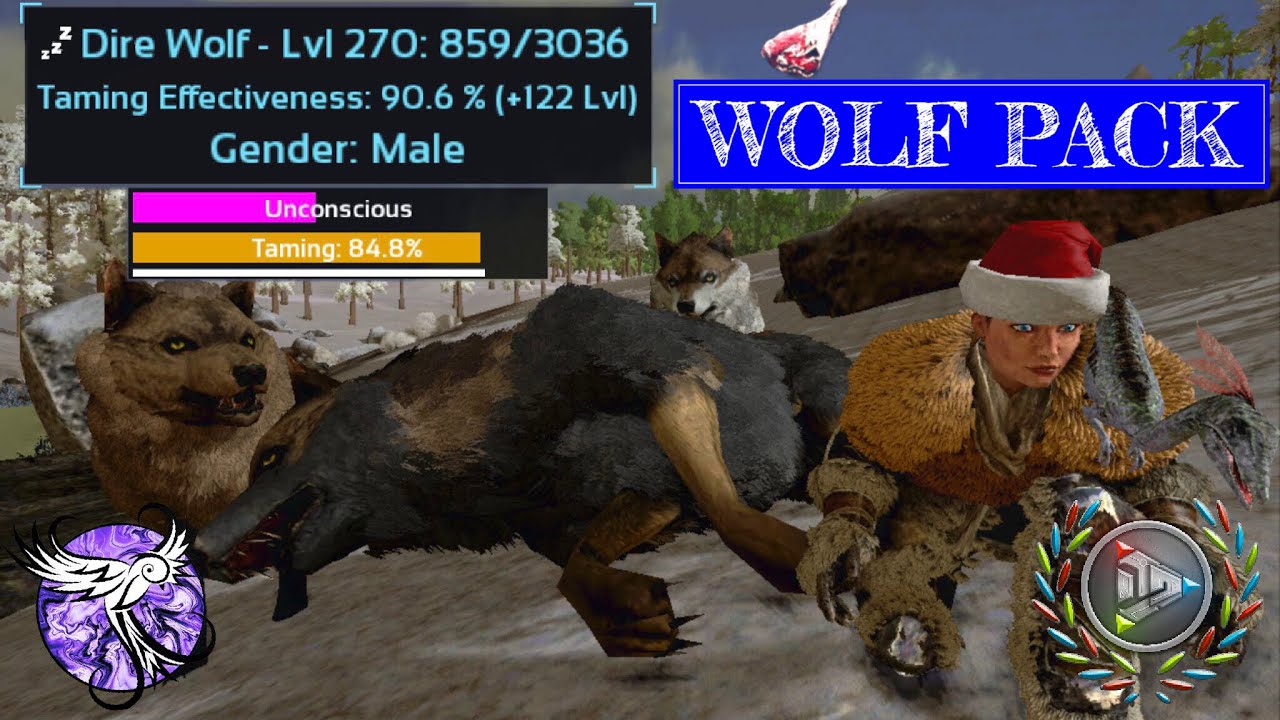 GETTING A WOLF PACK | Nomadic Survival EP33 | ARK Survival Evolved ...