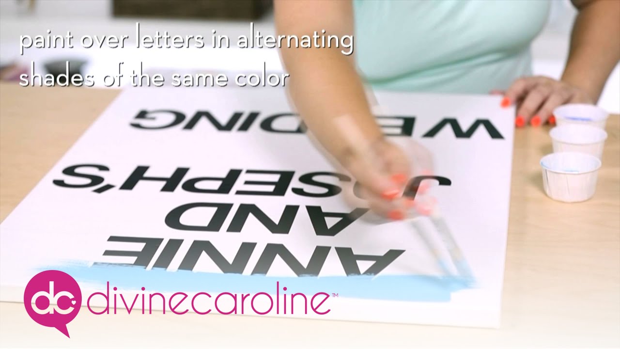 How to Make Painted Typography Signs | MORE - YouTube