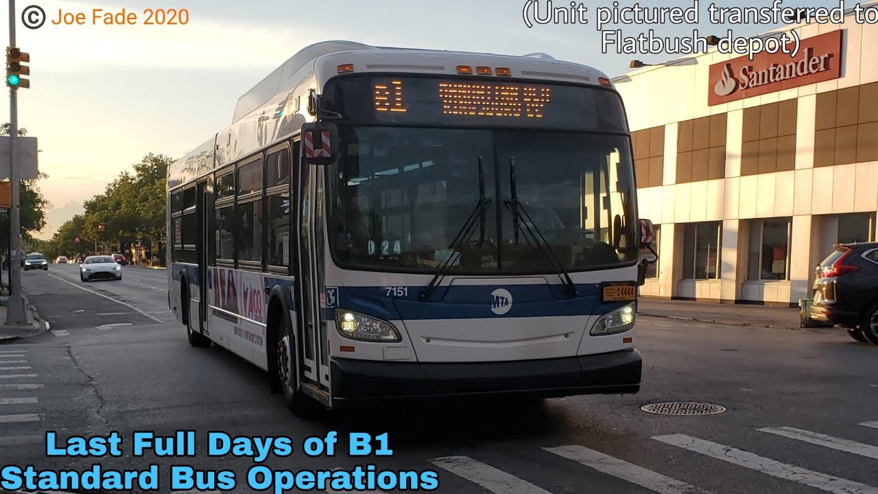 MTA New York City Bus: Last Full Days of B1 Standard Bus Operations ...