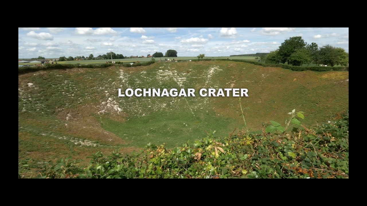 Lochnagar Crater - World War 1 underground mine explosion - YouTube
