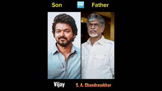 South Indian Tamil Actors Real Life Father And Son Shorts Actor Father ...