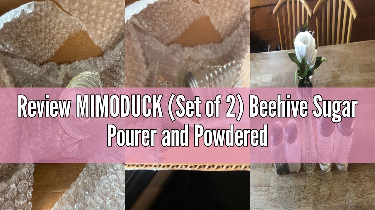 Review MIMODUCK (Set of 2) Beehive Sugar Pourer and Powdered Creamer ...