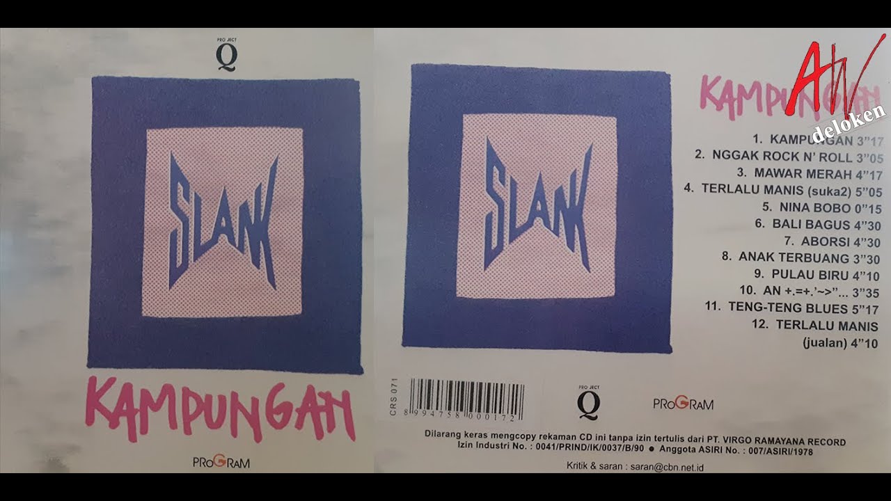 SLANK - MAWAR MERAH... (Album : Kampungan, 1991) #slank #slankers # ...