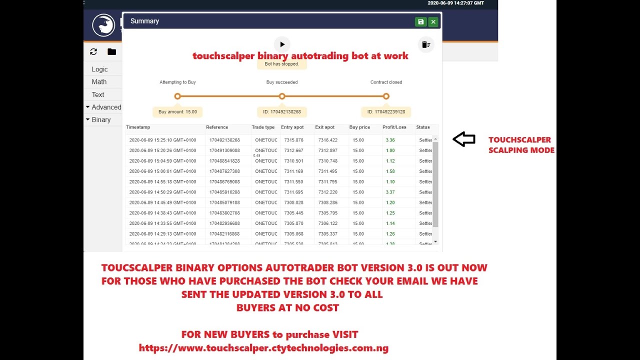Binary options autotrading bot for deriv com binary com touchscalper updated to version 3 0 out ...