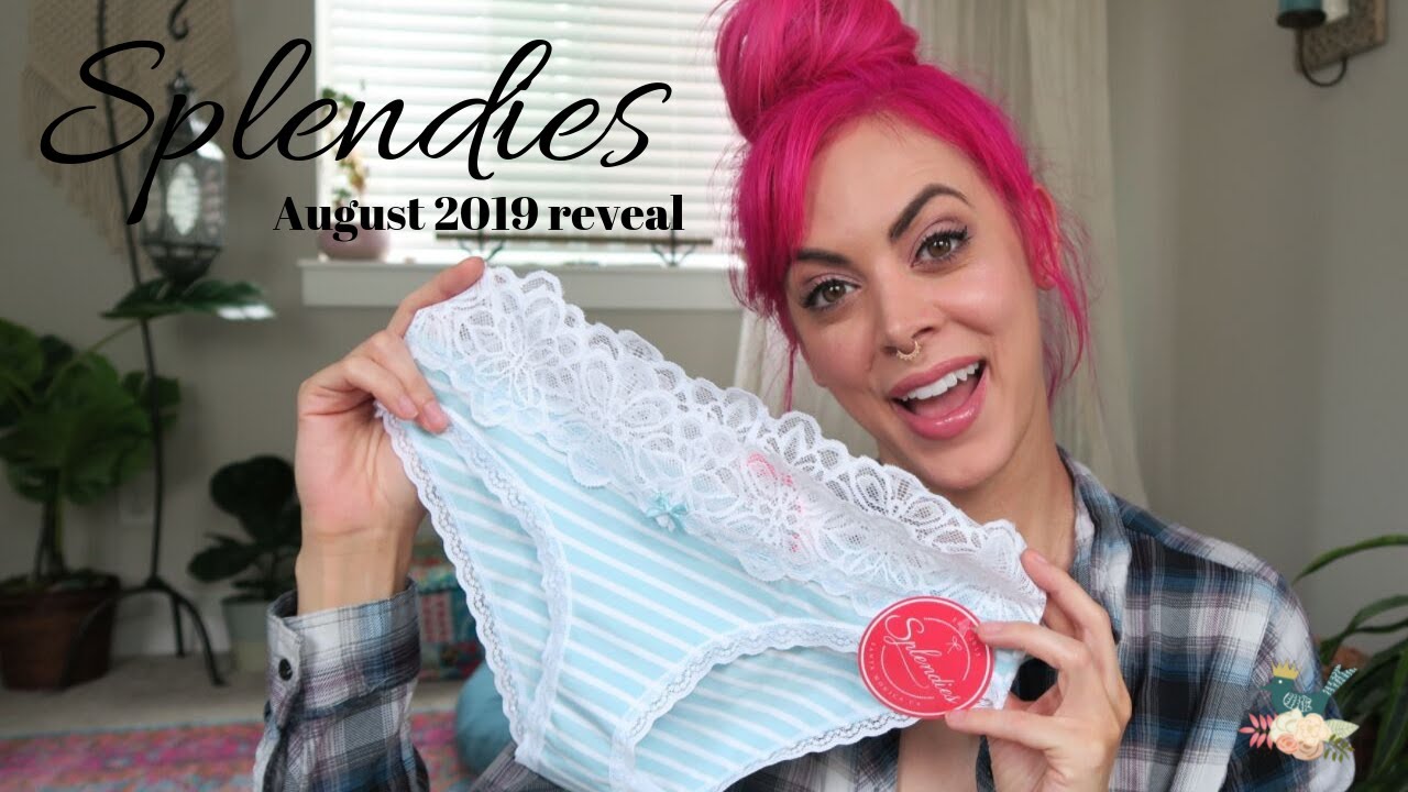 August 2019 Splendies Reveal - Underwear Subscription Service - YouTube