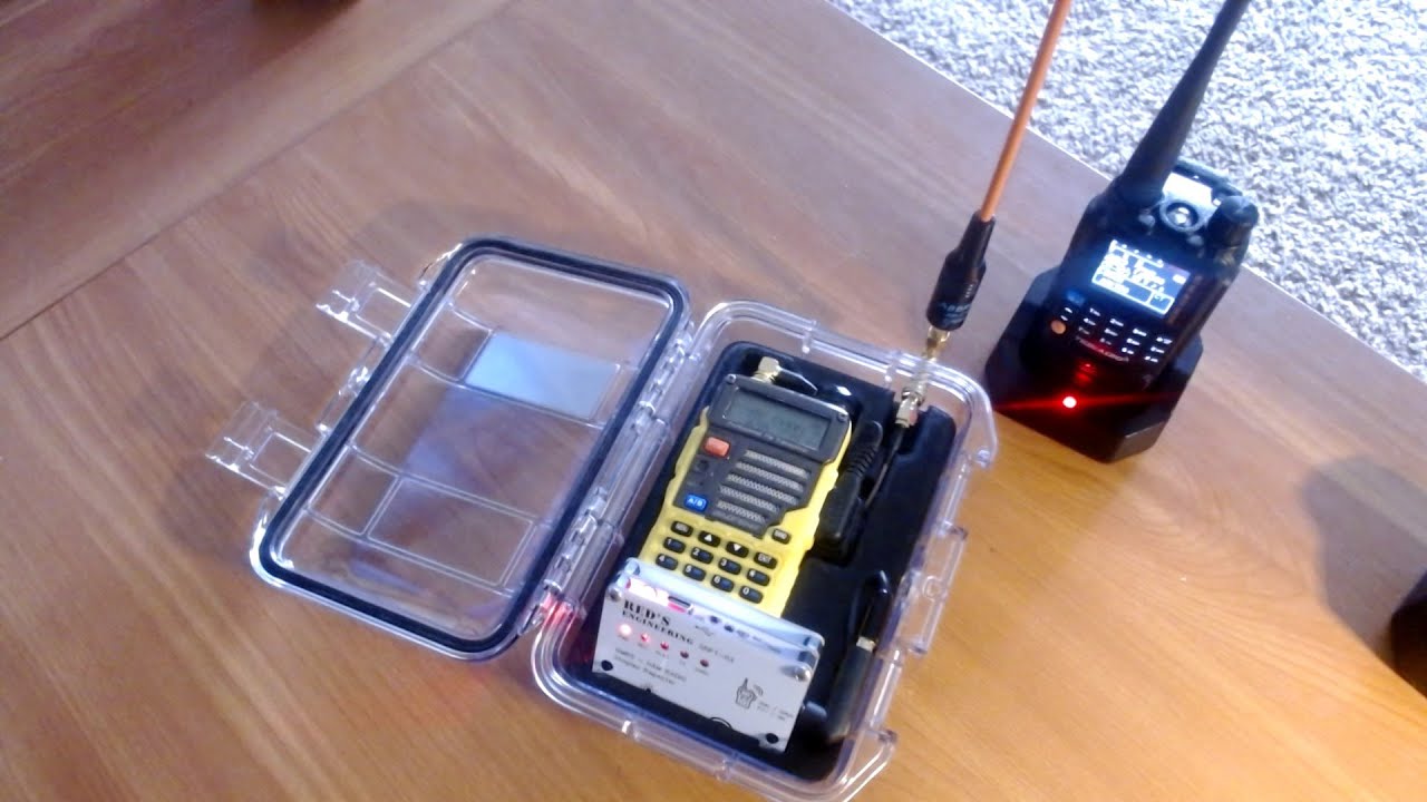 Pelican M40 GMRS/HAM Repeater box with Baofeng Radio - YouTube