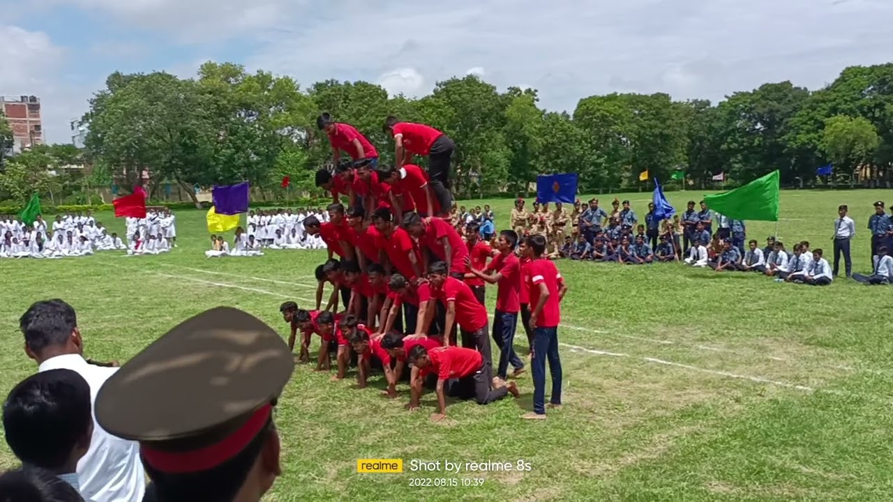 JNV Rajgir 15th August 2022 Pyramid program . - YouTube