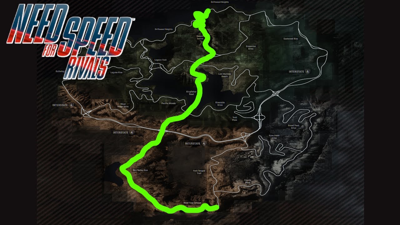 Driving Across the Map of Need for Speed Rivals as Fast as I can - YouTube
