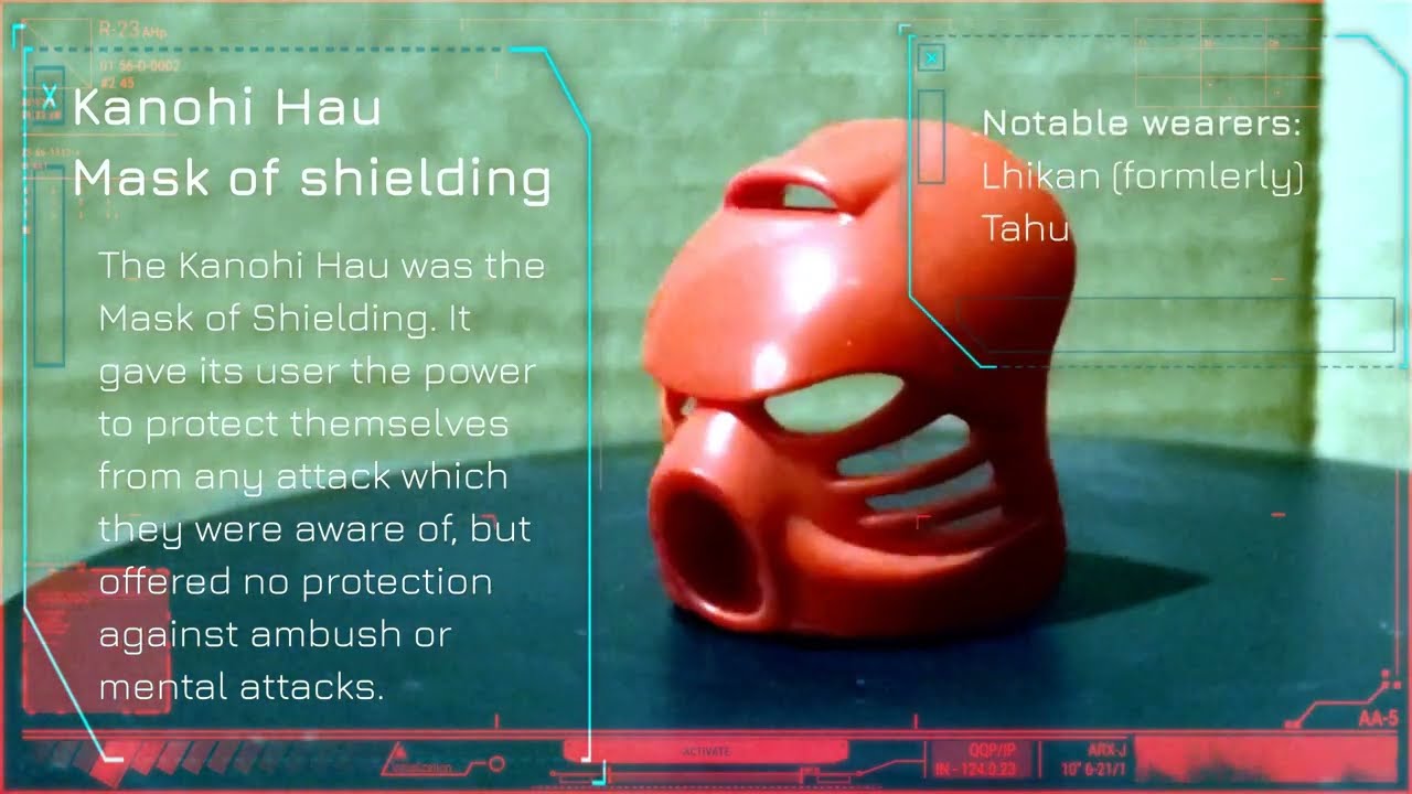 Kanohi Hau: Mask of shielding (Bionicle stop motion) - YouTube
