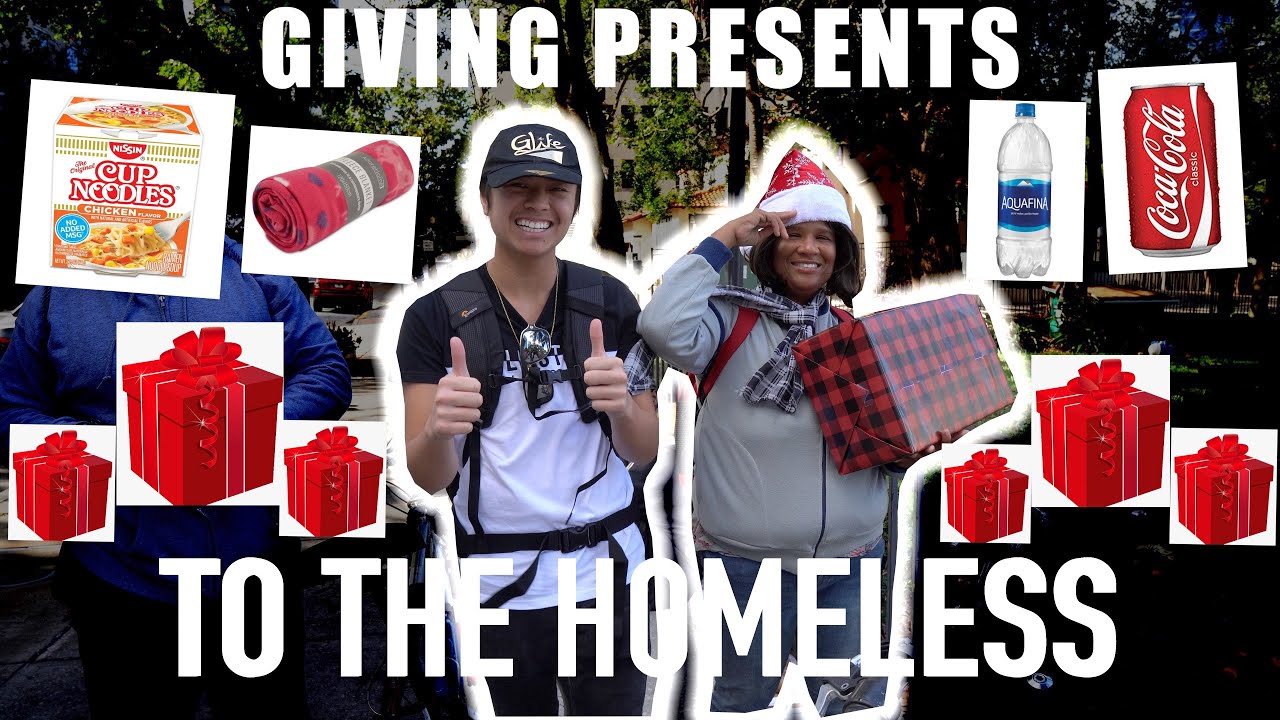GIVING PRESENTS TO THE HOMELESS - YouTube