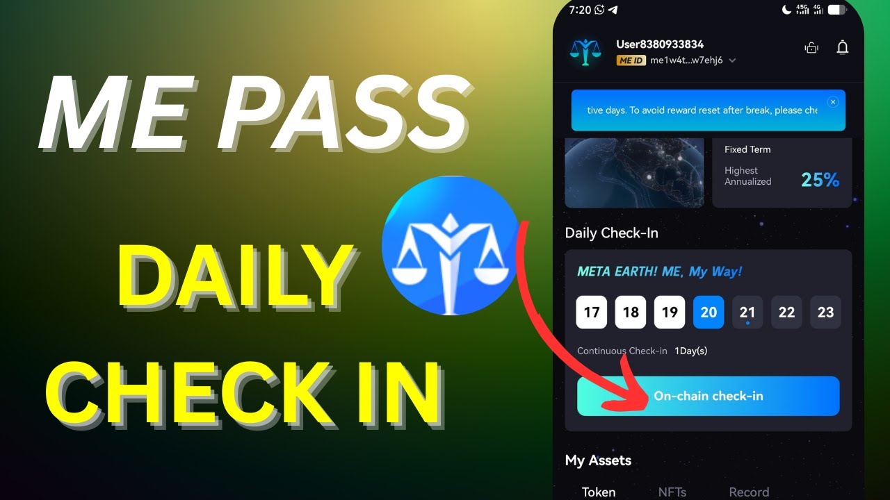 How To Check In Daily On Me pass App - YouTube
