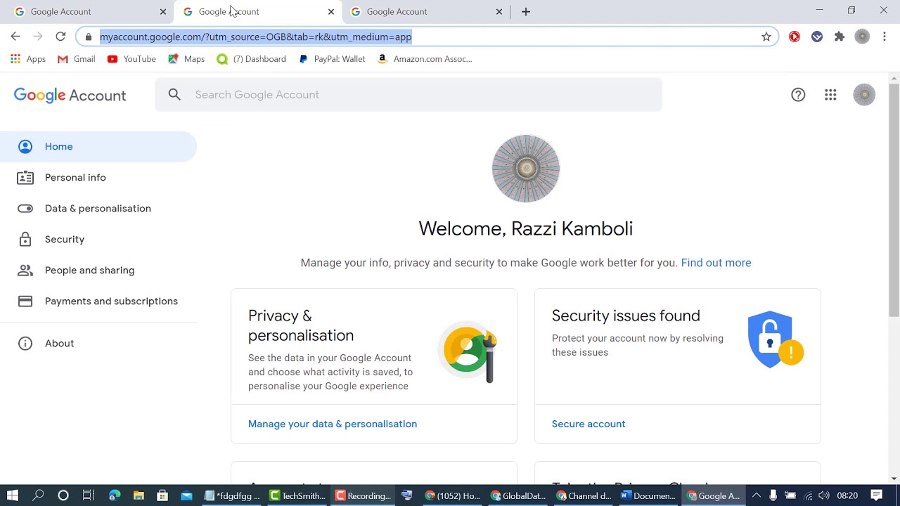 How to Change Your Google Name - YouTube