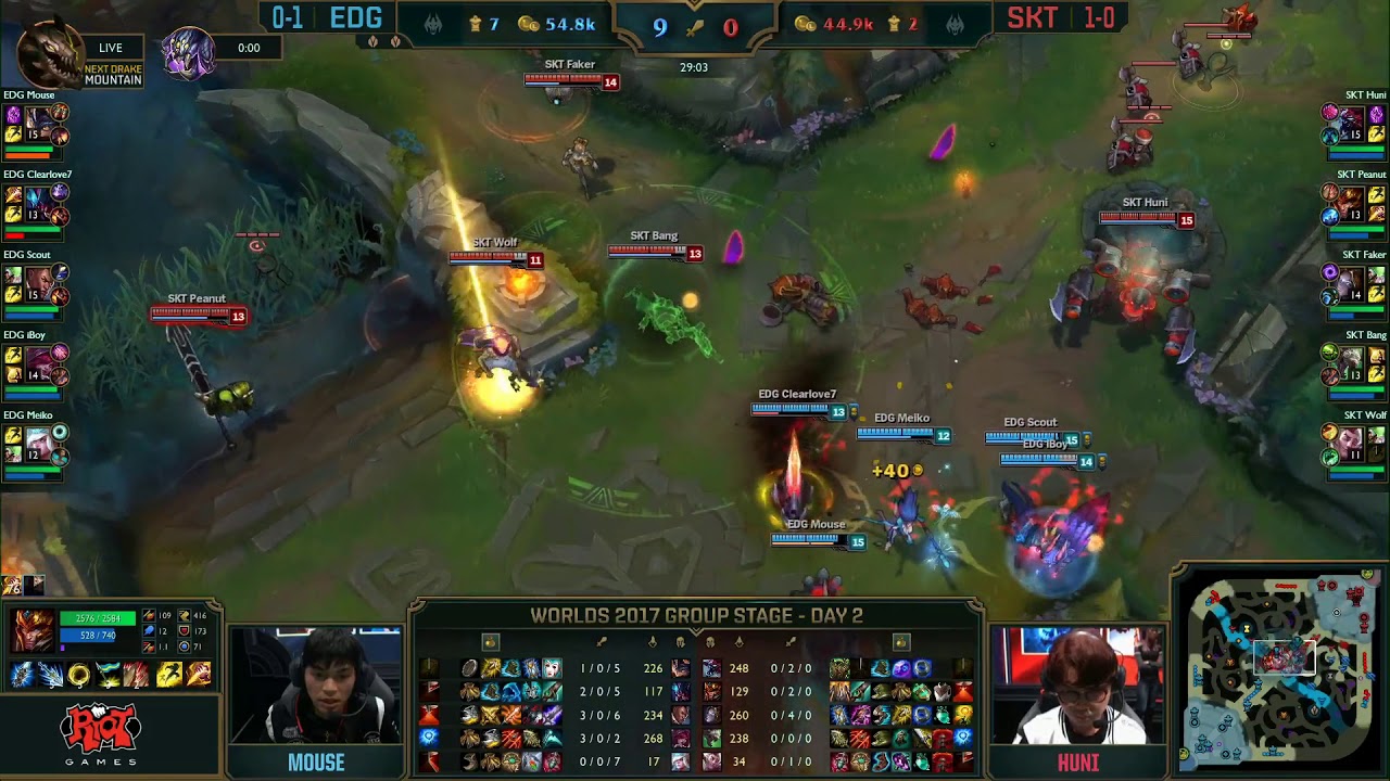 Worlds 2017 Championship - SKT Vs. EDG - Insane COMBO! - YouTube