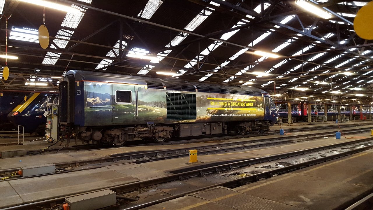 Class 43 High Speed Train MTU engine start - YouTube