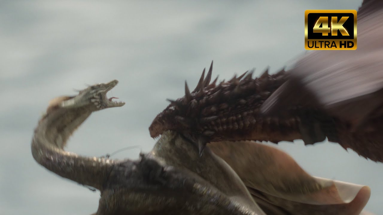 Meleys vs Sunfyre and Vhagar Full Fight | 4K Full Scene. - YouTube