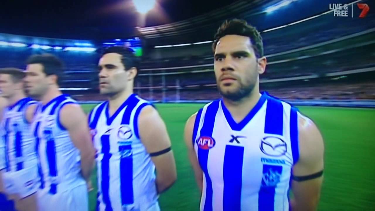 AFL Finals 2014 - Australian National Anthem (North Melbourne vs ...