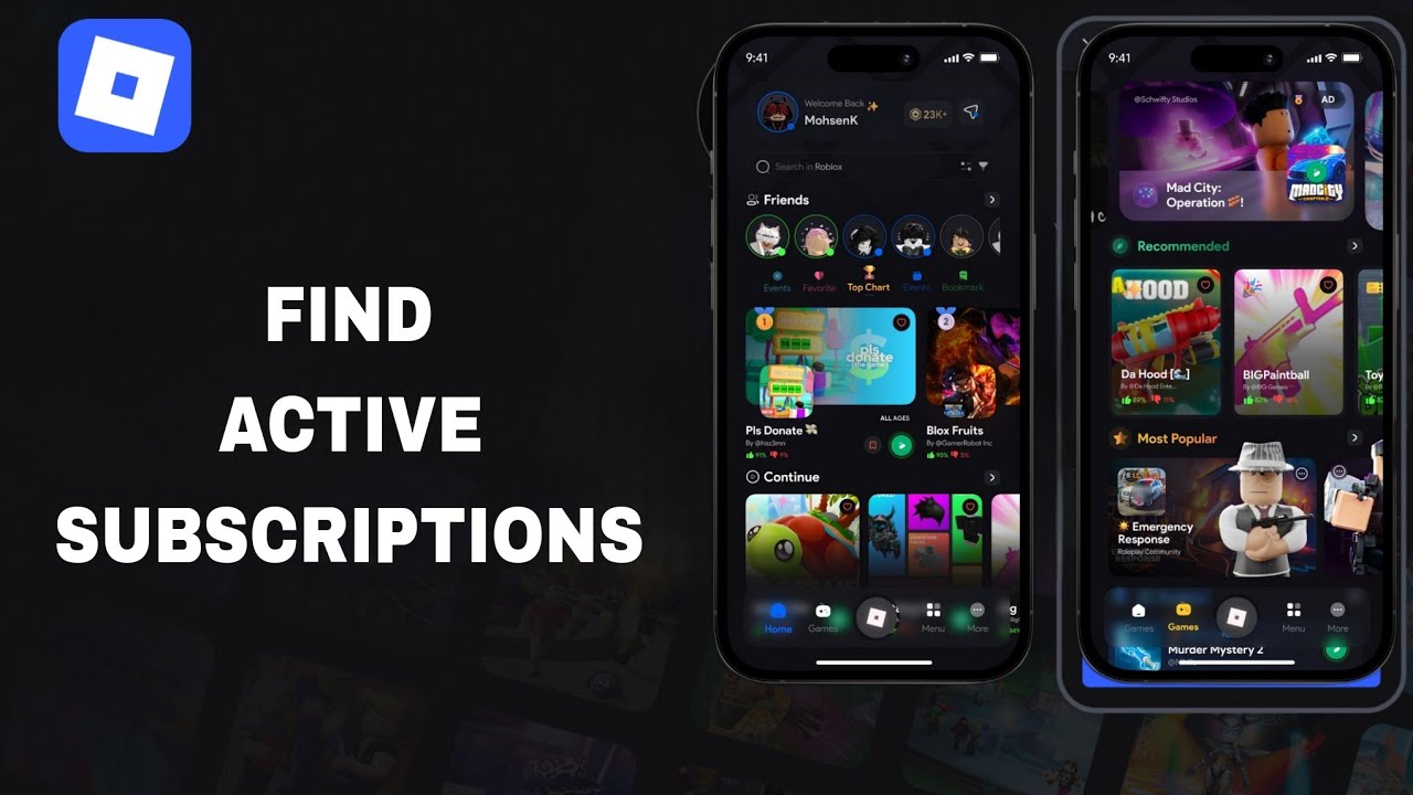 How To Find Active Subscriptions On Roblox App | Step By Step - YouTube