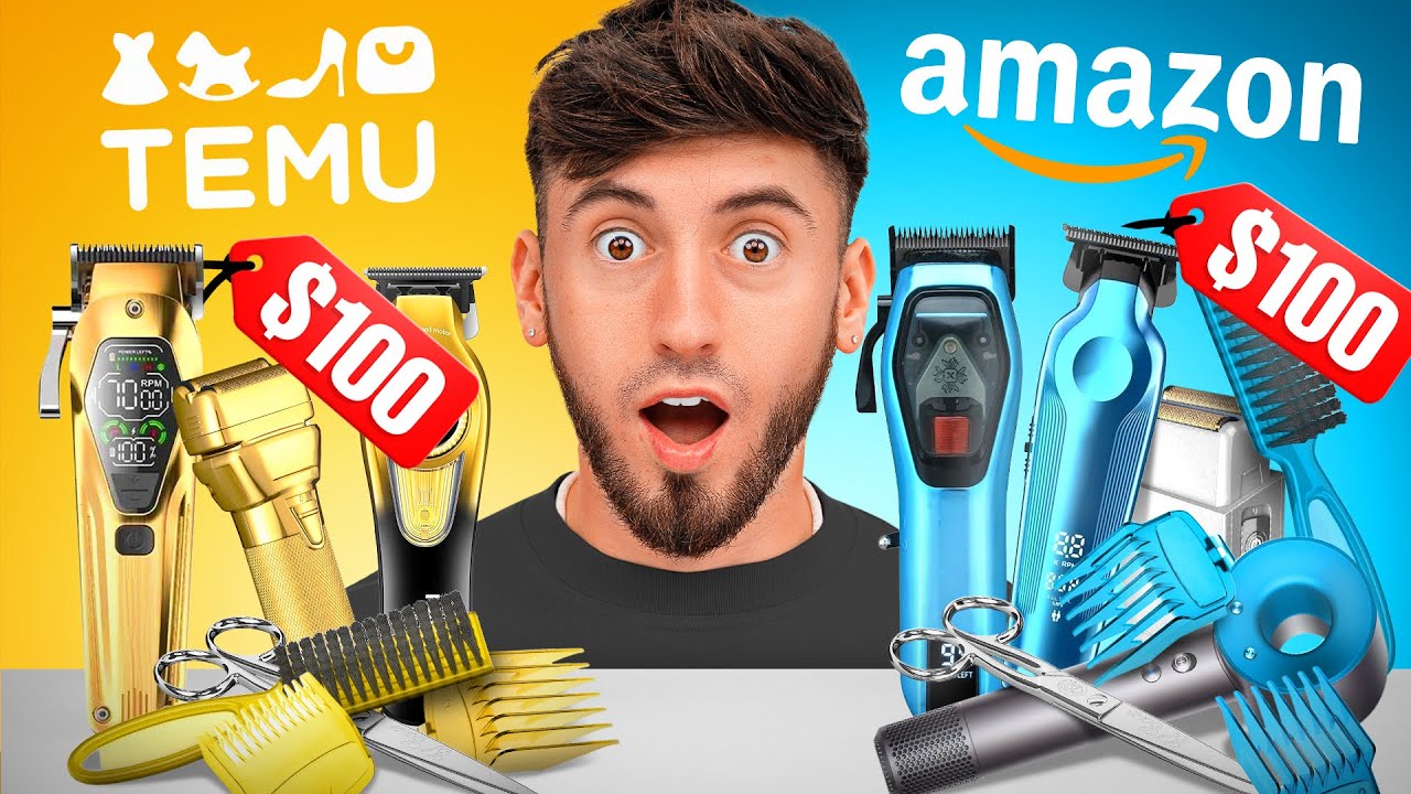 $100 Temu VS $100 Amazon Barber Kit! - YouTube