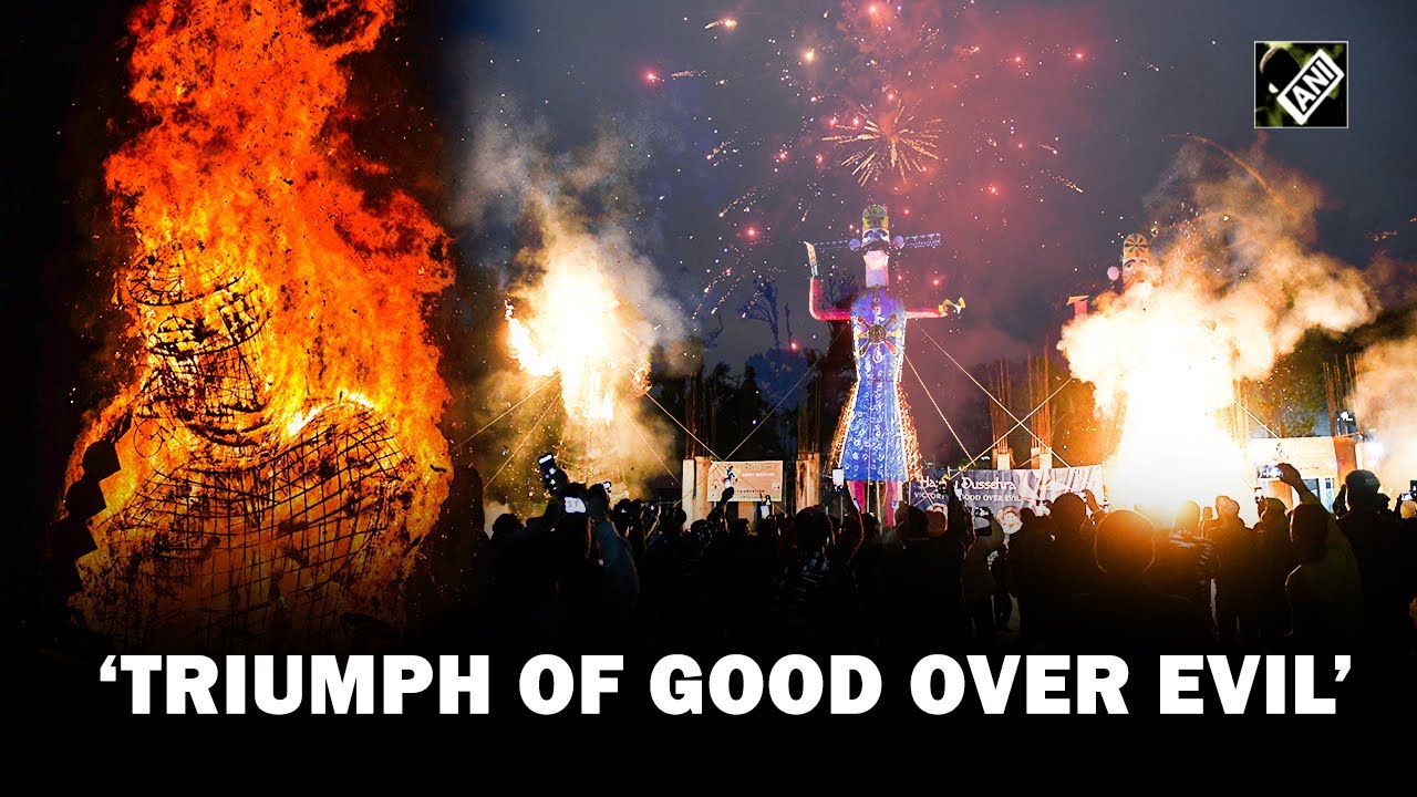 To mark triumph of good over evil, India celebrates Dussehra by burning ...