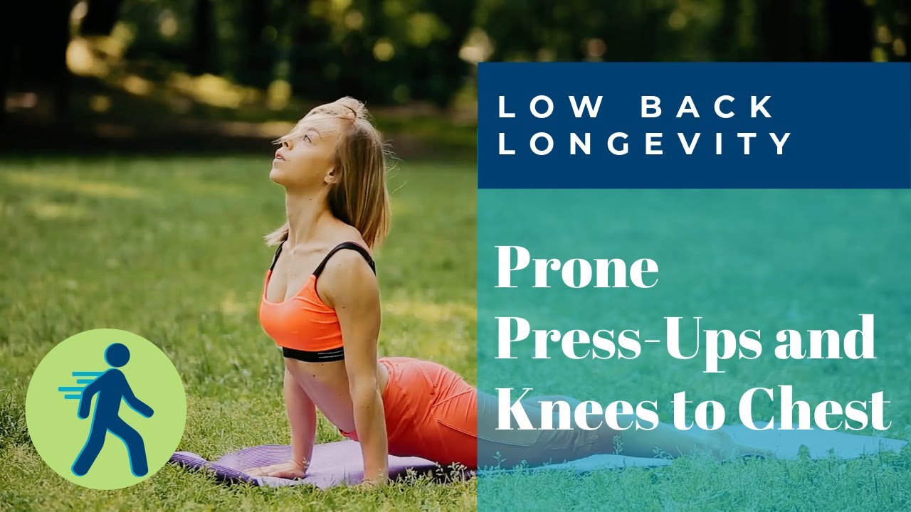 Prone Press-Ups and Knees to Chest - YouTube