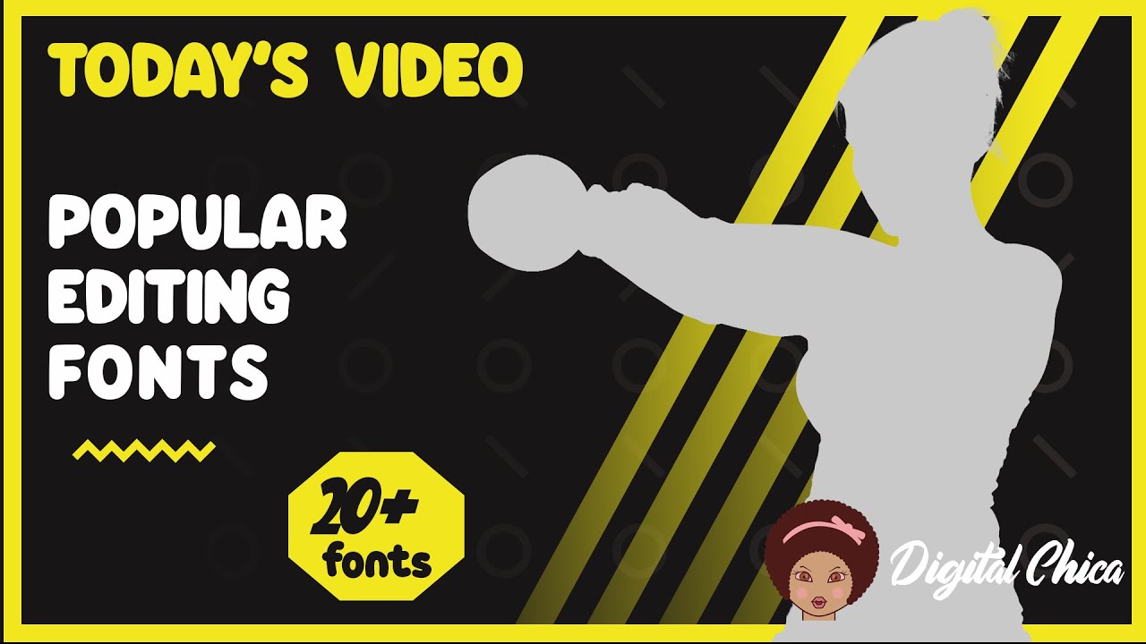 20+ Popular Fonts For Editing - YouTube