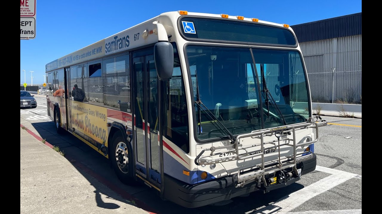 samTrans Gillig BRT #617 on route 140 (Discontinued Route) - YouTube