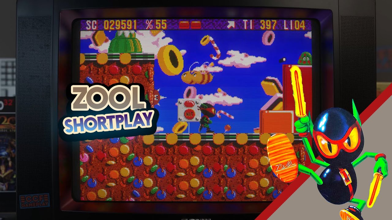Zool | 1992 | Ninja of the Nth Dimension | 4k CRT Simulation - YouTube