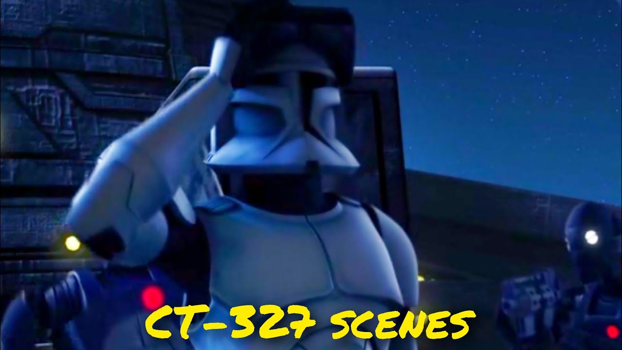 All clone trooper CT-327 scenes - The Clone Wars - YouTube