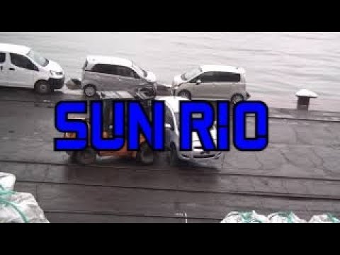 Выгрузка японских машин с судна SUN RIO - YouTube