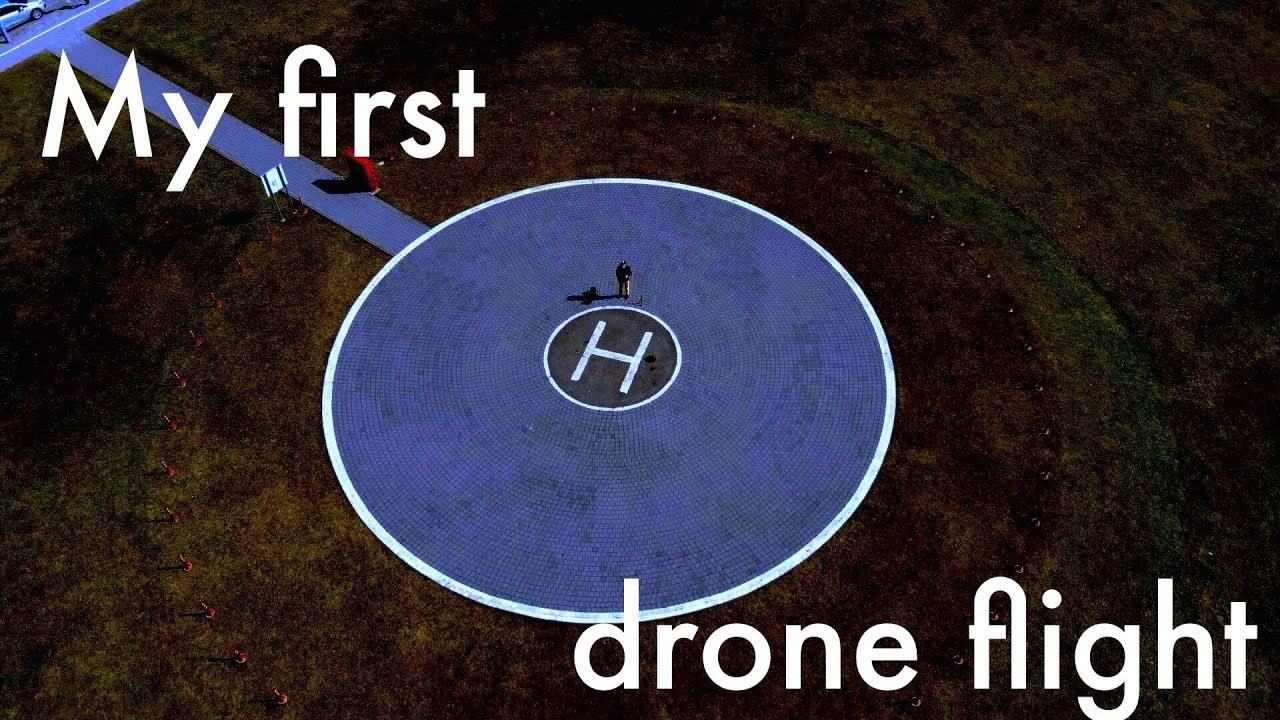 First drone flight ever DJI Mavic Air - YouTube
