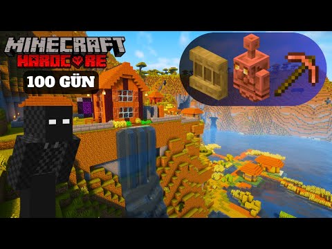 Minecraft'ta 100 Gün Bakır Setle HAYATTA KALMAK! (Yeni Güncelleme)