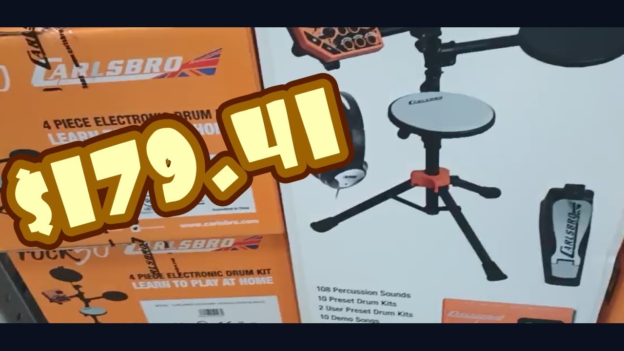 Carlsbro rock 50 4 piece electric drum kit with headphones $179.41 # ...