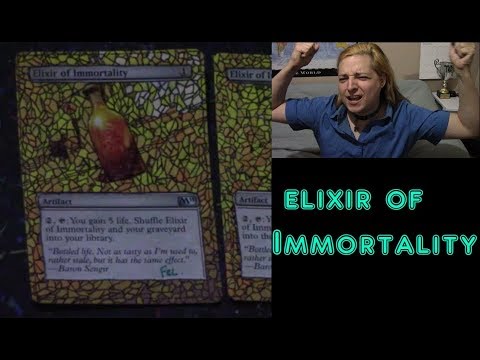 MTG alters 63 Elixir of Immortality (Stained Glass) - YouTube
