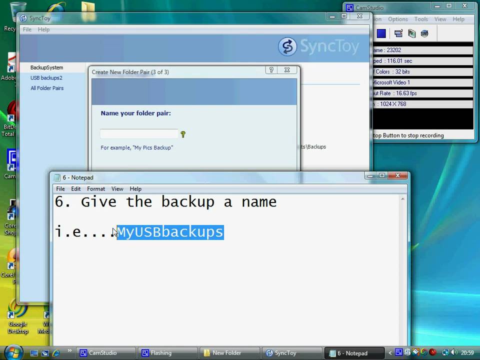 How To Backup Files Automatically With Synctoy Youtube 3785