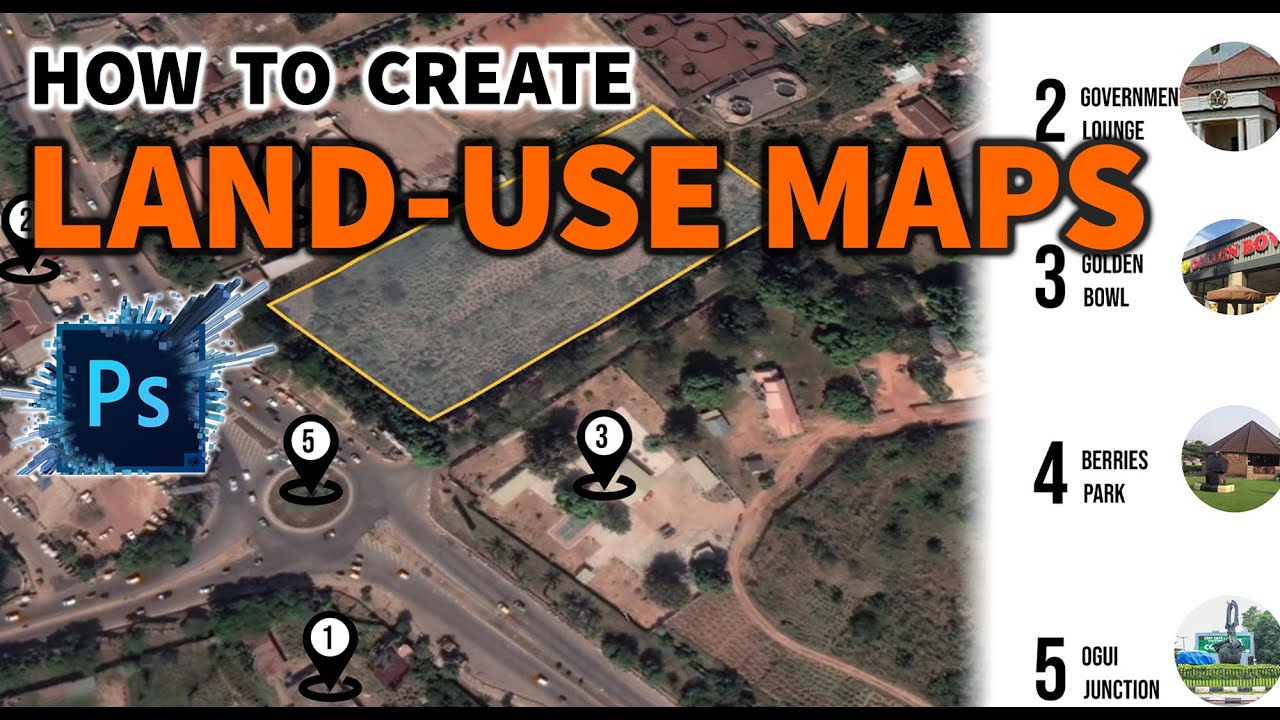 How To Create Land-Use Maps Using Photoshop/ Presentation Using ...
