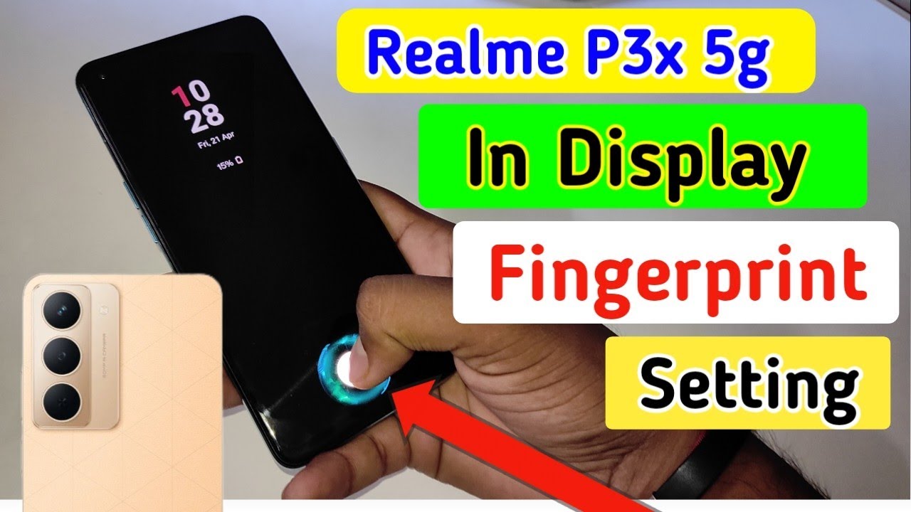 Realme p3x 5g in display fingerprint setting/Realme p3x fingerprint ...